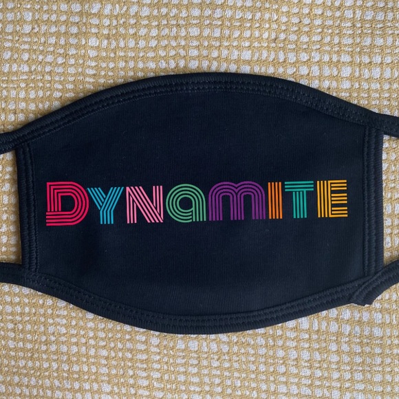 Hand Crafted | Accessories | Bts Dynamite Logo Face Mask | Poshmark